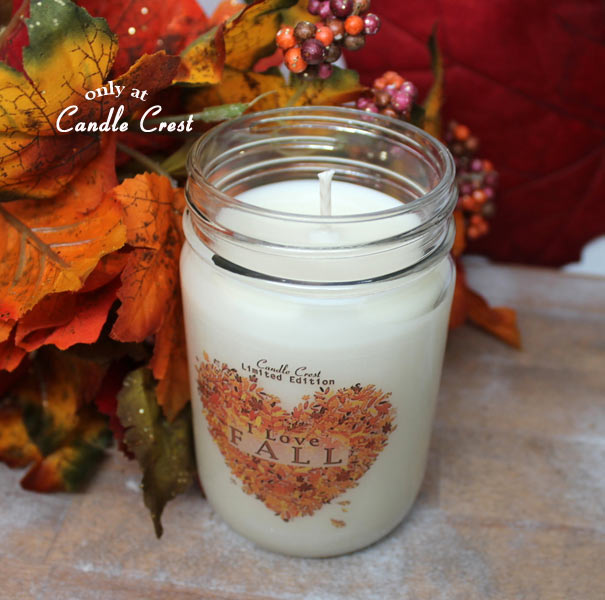 I Love Fall Candle | Candle Crest Soy Candles Inc