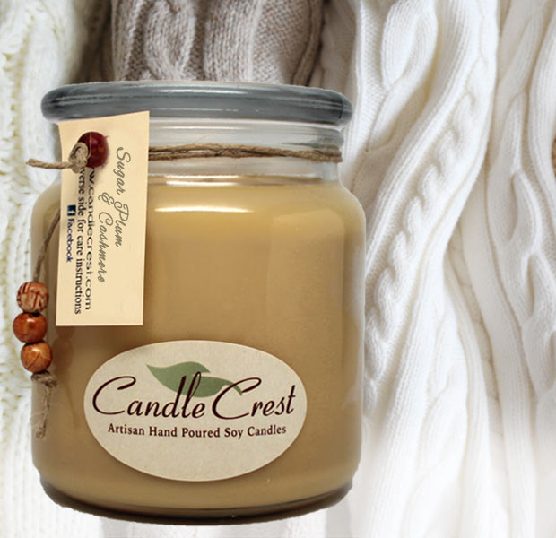 Sugar Plum & Cashmere Candles | Candle Crest Soy Candles Inc