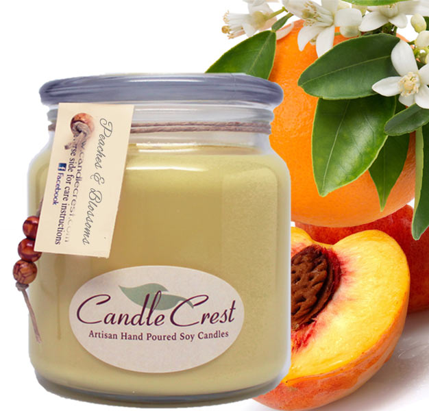 Peaches & Blossoms Candles | Candle Crest Soy Candles Inc