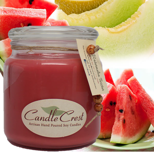 Watermelon Twister Candles | Candle Crest Soy Candles Inc