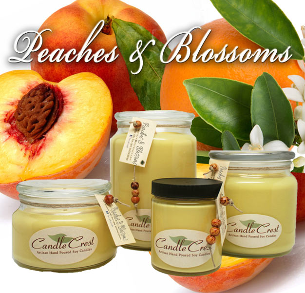Peaches & Blossoms Candles | Candle Crest Soy Candles Inc