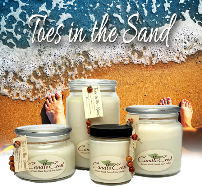 Toes in the Sand Candles | Candle Crest Soy Candles Inc