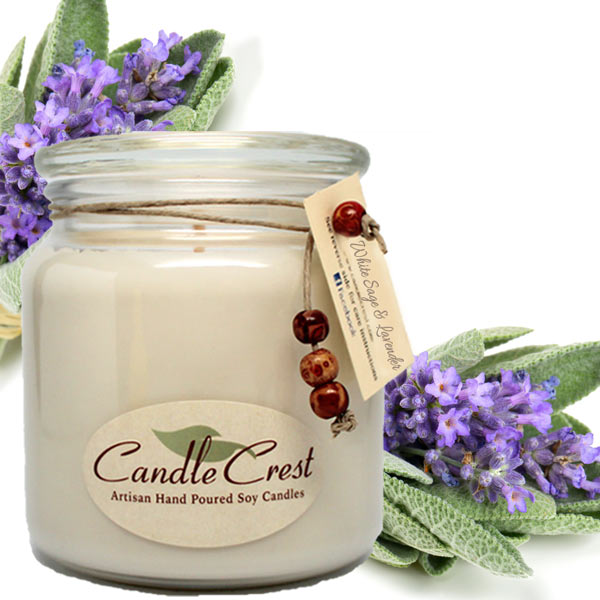 White Sage and Lavender Candles | Candle Crest Soy Candles Inc