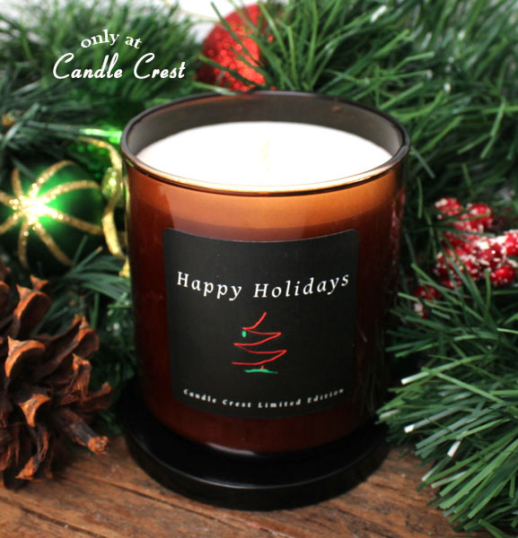 Happy Holidays Soy Candle | Candle Crest Soy Candles Inc