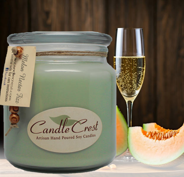 Melon Nectar Fizz Candles | Candle Crest Soy Candles Inc