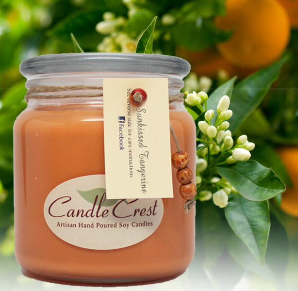 Sun Kissed Tangerine Candles | Candle Crest Soy Candles Inc