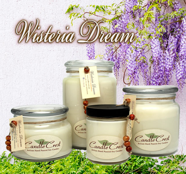 Wisteria Dream Candles | Candle Crest Soy Candles Inc